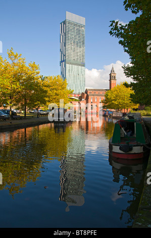 The Beetham Tower, also known as the Hilton Tower. Castlefield basin ...