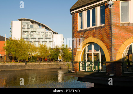 The Abito apartment block at Clippers Quay, Salford Quays, Manchester ...