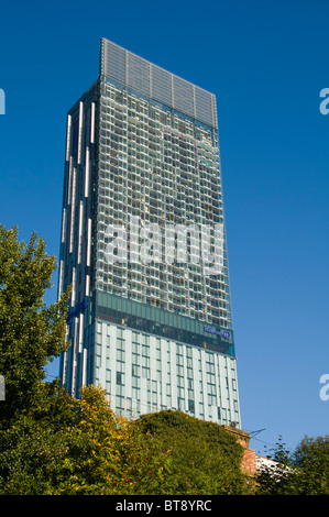 The Beetham Tower, also known as the Hilton Tower. Castlefield basin ...