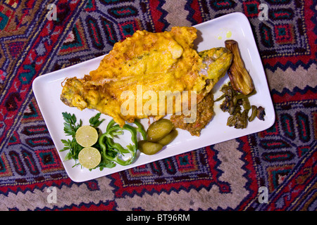 Persian fried fish at Khayyam, a traditional restaurant in Tehran, Iran ...