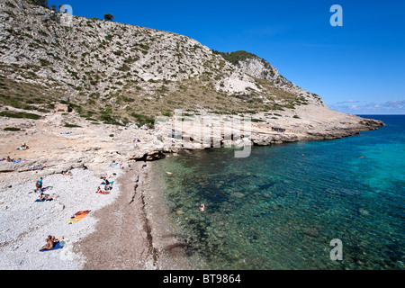 Cala Figuera beach. Formentor. Mallorca Island. Spain Stock Photo - Alamy