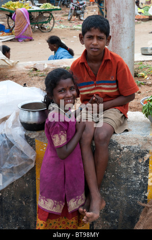 Little Indian poor boy in streets of Jaipur Stock Photo - Alamy