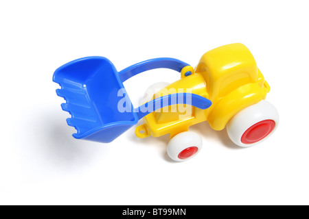 Plastic Toy Earthmover Stock Photo - Alamy