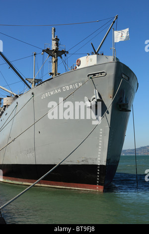 Liberty ship Jeremiah O'Brien, museum ship. San Francisco, California ...