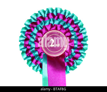 2nd Place Rosette Stock Photo - Alamy