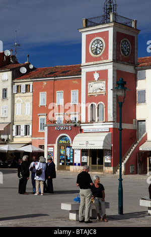 Clock Tower Rovinj Stock Photo - Alamy