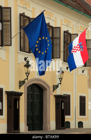 Croatian government building Banski dvori Zagreb Croatia Stock Photo ...