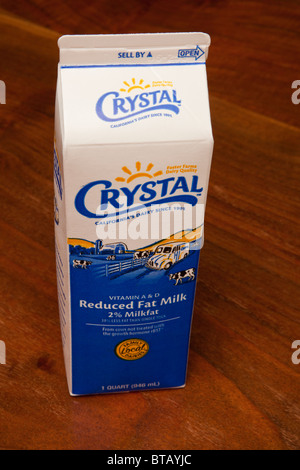 A carton of low fat milk Stock Photo - Alamy