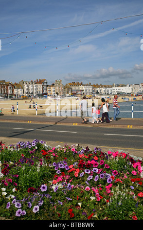 Early season view of Weymouth seafront Stock Photo - Alamy