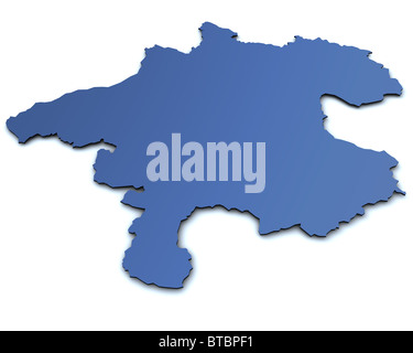 Map of Upper Austria Stock Photo - Alamy
