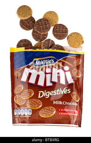 packet of McVitie's Digestives White Chocolate biscuits isolated on ...