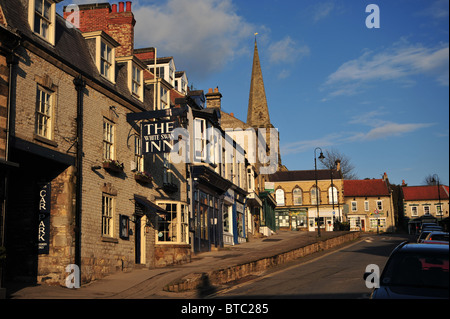 Pickering Town street shops North Yorkshire main road stores UK England ...