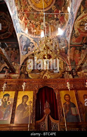 Interior of the Greek Orthodox Monatery of Holy Trinity church ...