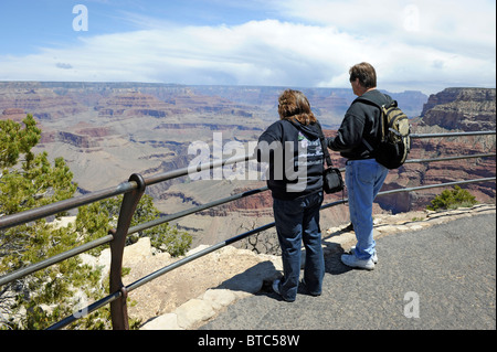 Visitors along Hermit's Rest Route Grand Canyon National Park Arizona ...