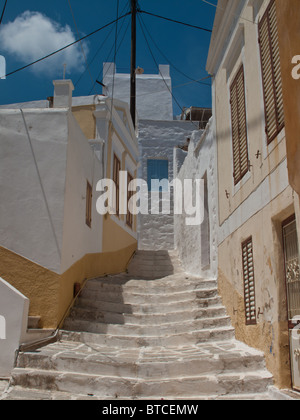 Steps in Symi Greek Dodecanese Island of Symi Greece EU European Union ...