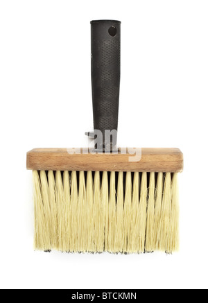 black paint sweep cut out on white background Stock Photo - Alamy