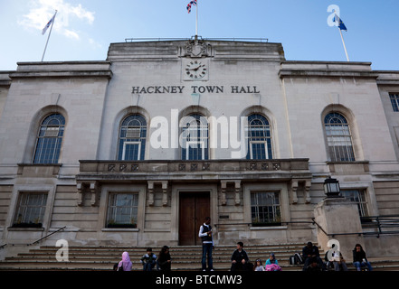 Hackney Town Hall, municipal building, the headquarters of Hackney ...
