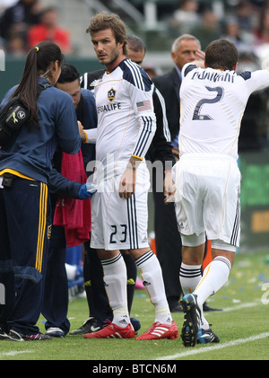 DAVID BECKHAM STRIPS LA GALAXY V FC DALLAS CARSON LOS ANGELES ...