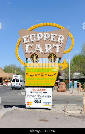 Copper Cart Cafe Seligman Arizona Route 66 Stock Photo - Alamy