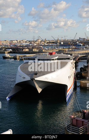 Condor Rapide catamaran ferry in Guernsey, Channel Islands Stock Photo - Alamy
