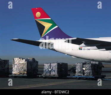 Cargo plane ready to be loaded Stock Photo - Alamy