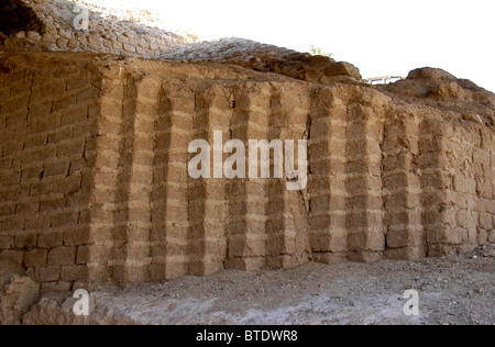 Ashkelon, the Canaanite gate. Mud bricks, section of the main city ...
