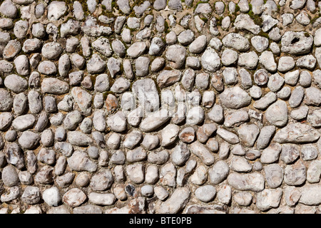 Traditional knapped flint stone wall in Norfolk, England Stock Photo ...