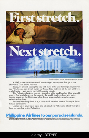 Philippine airlines vintage magazine advertisement Stock Photo - Alamy