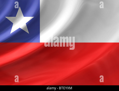 The Chile flag Stock Photo - Alamy