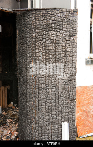 Burnt door Stock Photo - Alamy