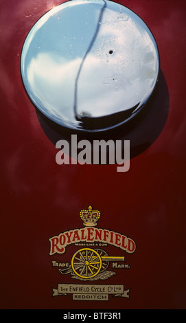 Royal Enfield 'Made like a Gun' - Vintage Motorcycle Advertising Stock Photo - Alamy