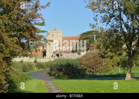 St Andrews Church, Beddingham Stock Photo - Alamy