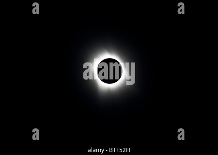 The 2010 total solar eclipse photographed at sea near Tahiti in the ...