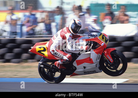 Wayne Rainey Vintage MotoGP Stock Photo - Alamy