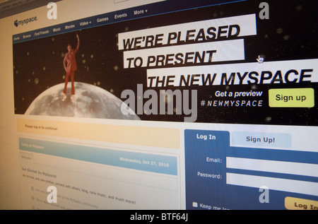 The MySpace social networking website Stock Photo - Alamy