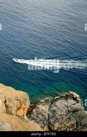 Speed boat, Rhodes, Greece Stock Photo - Alamy