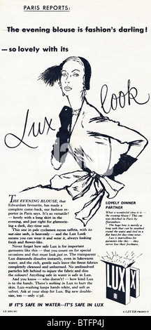 1950s UK Lux Magazine Advert Stock Photo - Alamy