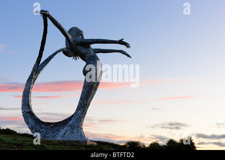 Arria Sculpture by Andy Scott at sunrise Stock Photo - Alamy
