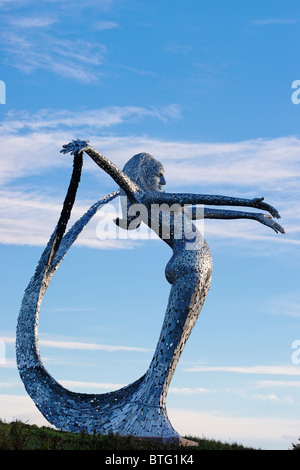 Arria statue by Andy Scott located overlooking the M80 motorway at ...
