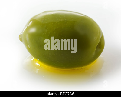 Whole green Queen olives Stock Photo - Alamy
