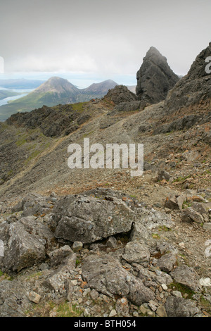Am Basteir and the Bhasteir Tooth from near the summit of Bruach na ...