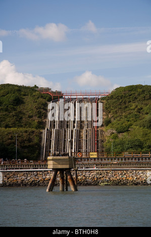 Dragon LNG terminal and jetty, Milford Haven, Pembrokeshire, Wales, UK ...