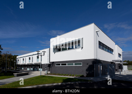 Exteriors of Skill Center, Hamble Community Sports College Stock Photo ...