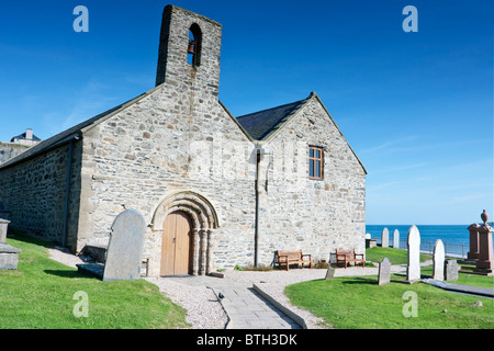 St Hywyn's Church at Aberdaron, Llyn Peninsula North Wales UK Stock ...