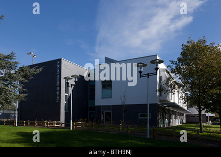 Exteriors of Skill Center, Hamble Community Sports College Stock Photo ...