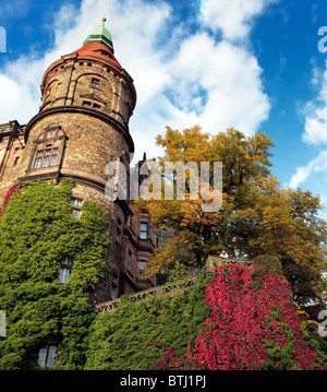 Ksiaz (Schloss Furstenstein) castle, Silesia, Poland Stock Photo - Alamy