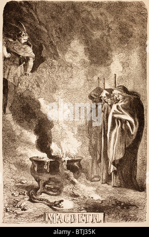 Macbeth Witches Cauldron Stock Photo - Alamy