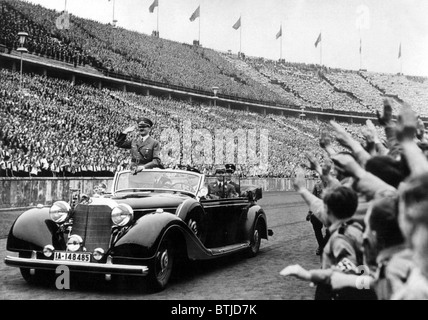 Adolf Hitler in the Berlin Olympic Stadium on May 1, 1939 Stock Photo ...