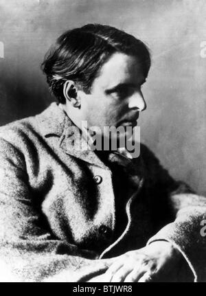 Irish poet William Butler Yeats (right), with his wife George Hyde-Lees ...