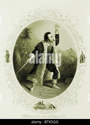 Edwin Forrest (1806-1872), American actor and tragedian whose life was ...